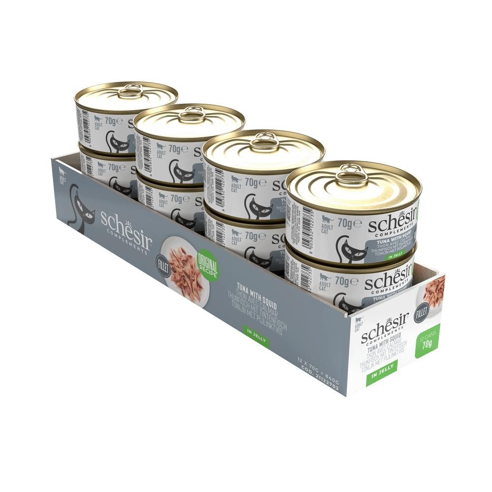 Schesir Tuna with Squid In Jelly Complements 70g x 12