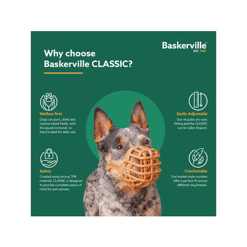 Baskerville Classic Basket Muzzle Size 3 | Baskerville | Pets & Friends