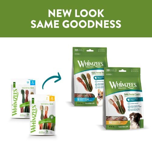Whimzees Toothbrush Week Pack Small 14 Chews | Whimzees | Pets & Friends