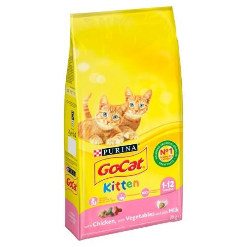 Go Cat Complete Kitten Food with Chicken, Carrots and Milk 2kg | Go Cat ...