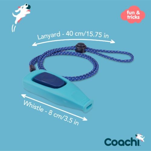 Coachi Light Blue Whizzclick 2 in 1 Training Whistle and Clicker ...
